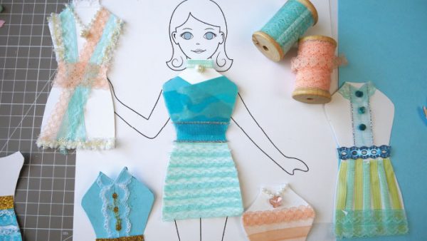 Paper DIY Fashion Dolls – Big H little i