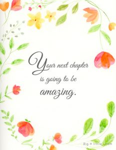 Your Next Chapter is Going to be Amazing. – Big H little i