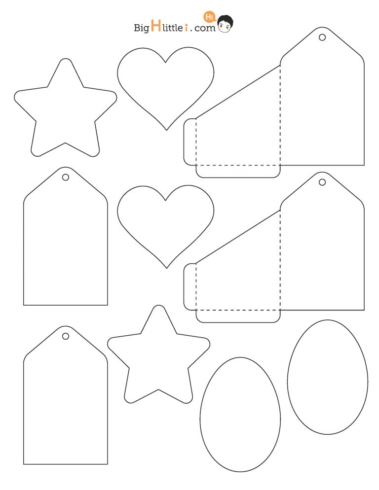 Gift Tag with a Card Pocket – Big H little i