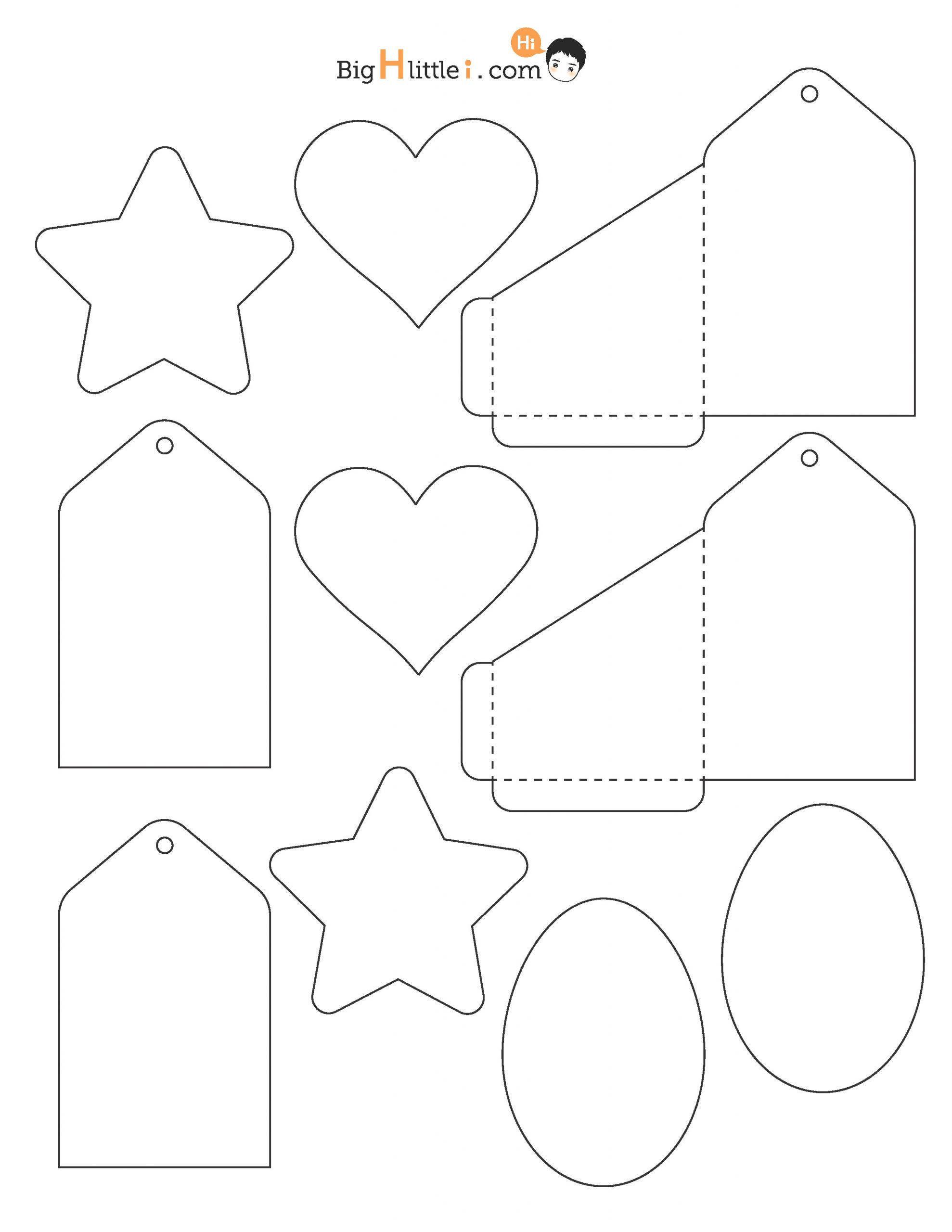 Gift Tag with a Card Pocket – Big H little i